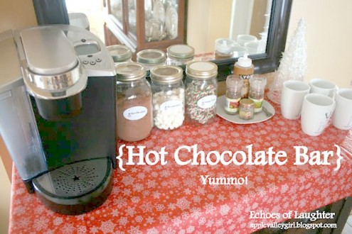 A Hot Chocolate Bar for the Kiddos... - Echoes of Laughter