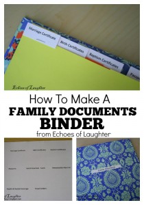 How To Make A Family Documents Binder