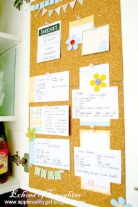 How To Make A Kitchen Recipe Board - Echoes of Laughter