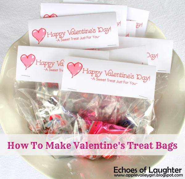How To Make Valentine Treat Bag Toppers & FREE Printable - Echoes of ...