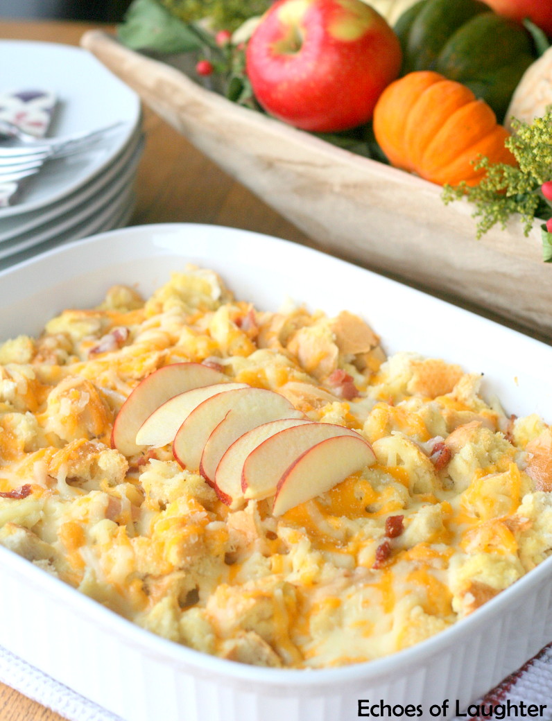 Apple & Bacon French Toast Strata - Echoes of Laughter